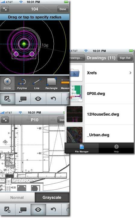 AutoCAD disponible sur l'App Store - iPhone Soft