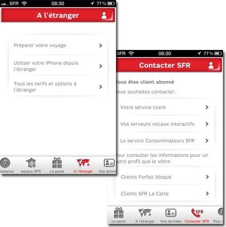 SFR Mon Compte en version 2.0 - iPhoneSoft